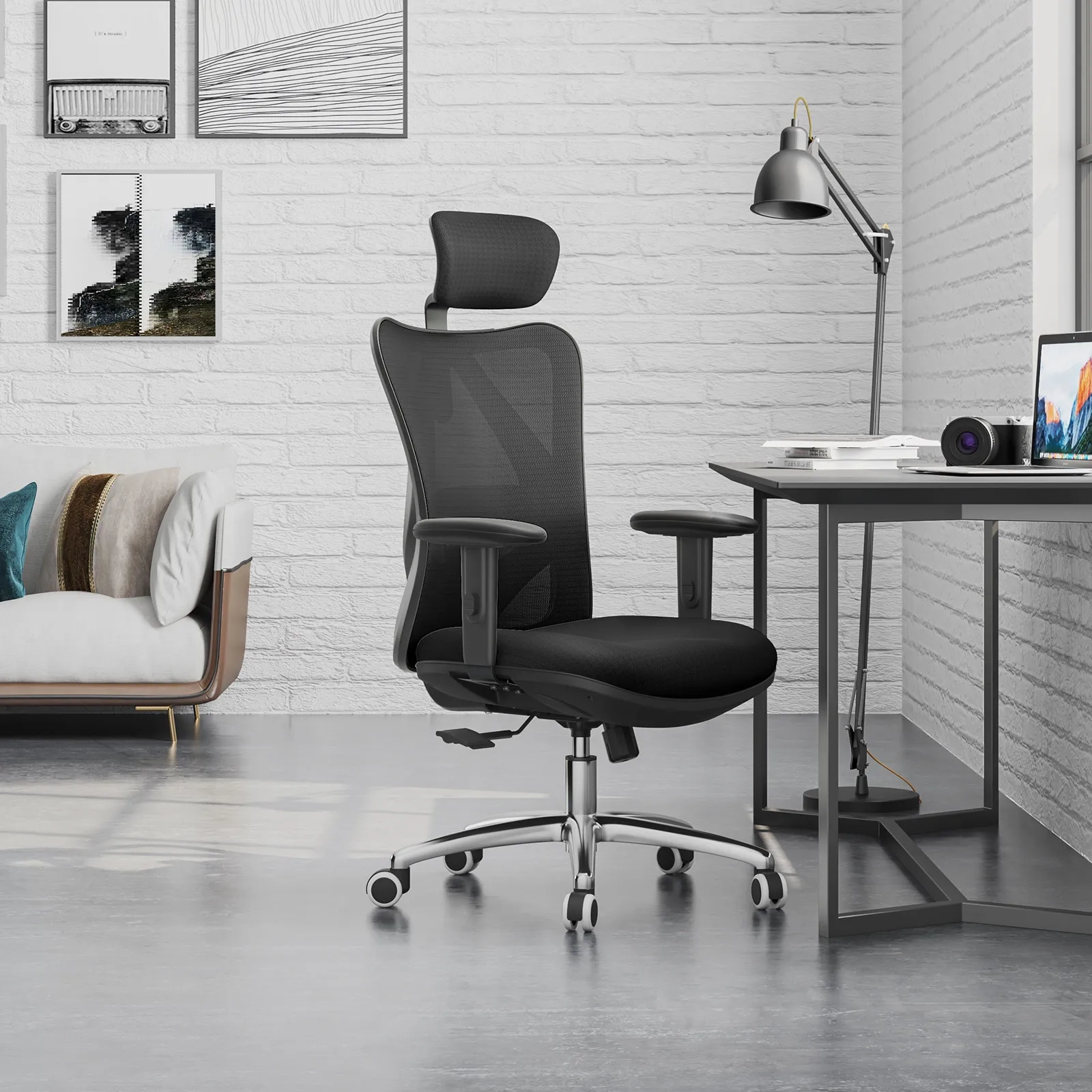 M18-Black Mesh Ergonomic Office Chair for Home & Office-SIHOO